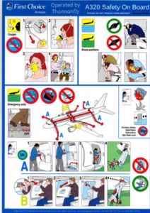 Safety Card: A320 Operated by Thomsonfly (First Choice Airways, United ...