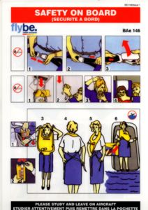 Safety Card: BAe 146 (FlyBe, United Kingdom of Great Britain & Northern ...