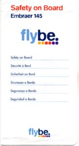 Safety Card: Embraer 145 (FlyBe, United Kingdom of Great Britain ...