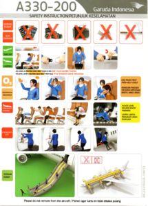 Safety Card: A330-200 (Garuda Indonesia, IndonesiaCol:GIA-ID-0001