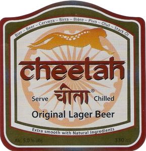 Flaschenetikett: Cheetah Lager Beer (Pivovar Primátor Náchod ...