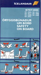 Safety Card: B757-200 (Icelandair, IcelandCol:ICE-IS-0003