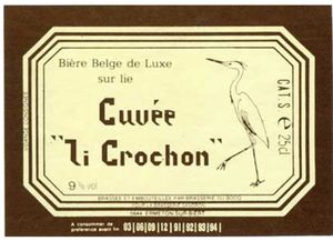 Drink Label: Cuvee Li Crochon (Brasserie Du Bocq, BelgiumCol:BE-BEER-016576