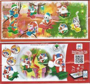 Meal Toy: Fox (Kinder Surprise, Europe) (Kinder - Christmas / Noel) Col ...
