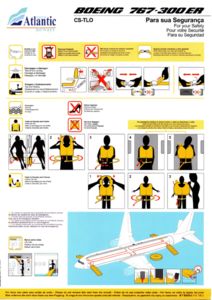 Safety Card: Boeing 767-300ER CS-TLO (Euro Atlantic Airways ...