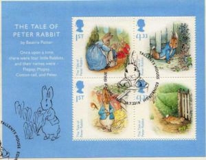 Stamp: The Tale of Peter Rabbit mini sheet (United Kingdom of Great ...