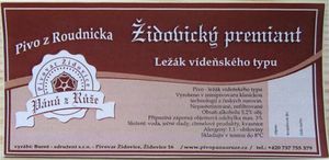 Drink Label: Židovický Premiant (Minipivovar Pánů z Růže Židovice ...