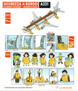 Safety Card: A321 (Livingston Energy Flight, ItalyCol:LVG-IT-0001