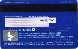 Bank Card: Chase Freedom (JPMorgan Chase Bank, United States of ...