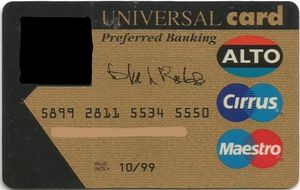 Bank Card: Universal Card (Bank Universal, Indonesia) Col:ID-MS-0009