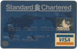 Bank Card: Standard Chartered (Standard Chartered, IndonesiaCol:ID-VI-0033