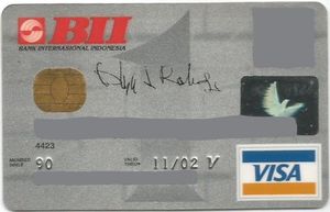 Bank Card: Bii (Bank BII, IndonesiaCol:ID-VI-0035