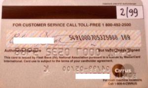 Tarjeta de Banco: Fleet Platinum (Fleet Bank, Estados Unidos de ...