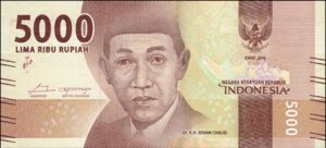 Banknote: 5,000 Rupiah (Indonesia(2016-2021 "National Heroes" Issue ...