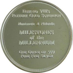 Decoration: Edward VIII's Pattern Gold Sovereign (United Kingdom of ...