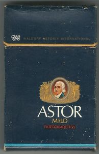 Cigarette Pack: Astor Mild (Germany, Federal RepublicCol:DE-CT-0165