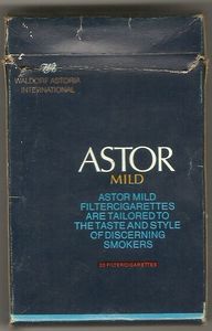 Cigarette Pack: Astor Mild (Germany, Federal RepublicCol:DE-CT-0165