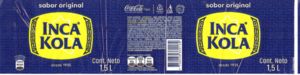 Etiqueta de bebida: Inca Kola (Coca-Cola Peru, PerúCol:PE-SODA-000001