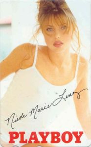 Phonecard: PLAYBOY - US Playmate Nicole Marie Lenz / 2000-03 (NTT, Japan(110-016-Magazines) Col ...