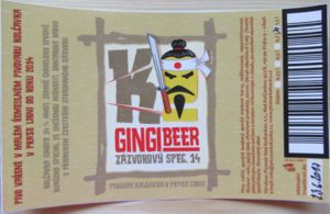 Drink Label: Gingi Beer (Pivovar Nad Kolčavkou Praha-Libeň, Czech ...