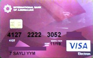Bank Card: The International Bank of Azerbaijan (International Bank of ...