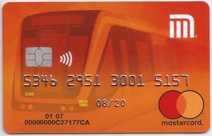 Transport Ticket: Metro Mastercard (STCM - Sistema de Transporte ...
