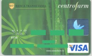 Bank Card: Centrofarm (Banca Transilvania, RomaniaCol:RO-VI-0142
