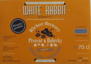 Drink Label: White Rabbit (Pivovar U Bulovky Praha, Czech RepublicCol ...