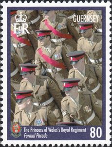 Stamp: Formal Parade (Guernsey(25th Anniversary of the Princess of ...