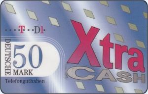 Phonecard: Xtra Cash blau (D1, Germany, Federal Republic) (XtraCash ...