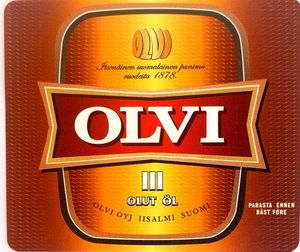 Drink Label: Olvi III - Olut Ol (Olvi, FinlandCol:FI-BEER-000011