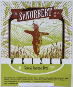 Drink Label: Weizen (Klášterní pivovar Praha-Strahov, Czech RepublicCol ...