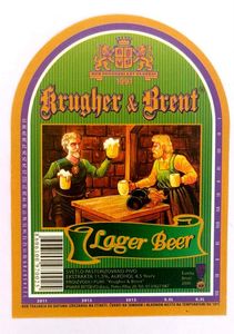 Drink Label: Krugher & Brent Lager Beer (Krugher & Brent Microbrewery, SerbiaCol:RS-BEER-000098