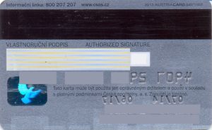 Bank Card: Ceska sporitelna - Business (Česká Spořitelna, Czech ...