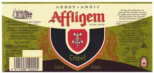 Drink Label: Affligem Tripel (Brouwerij Affligem / De Smedt (Heineken ...