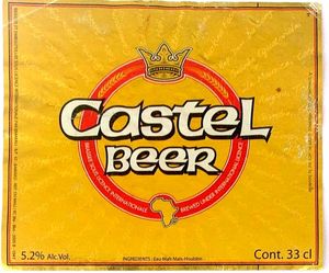 Etiqueta de bebida: Castel Beer (BRAMALI - Société Brasseries du Mali ...