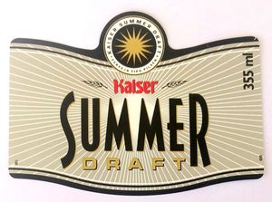 Drink Label: Kaiser Summer Draft (Cervejarias Kaiser do Brasil ...