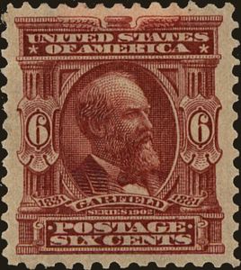 Stamp: James A. Garfield (1831-1881), 20th President of the U.S.A ...