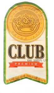 Etiqueta de bebida: Club Premium (Cervecería Nacional S.A., EcuadorCol ...
