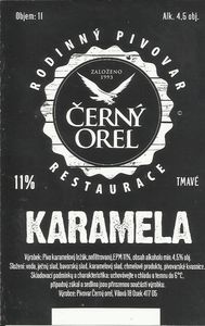 Etiqueta de bebida: Karamela 11 (Pivovar Černý orel Osek, República ...
