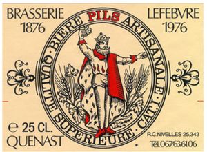 Drink Label: Pils Superieure (Brouwerij Lefebvre, BelgiumCol:BE-BEER-016899