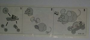 Meal Toy: Mouse (Kinder Surprise, Europe(Kinder - Mouse) Col:K95-81
