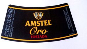 Drink Label: Amstel Oro (Heineken España S.A., SpainCol:ES-BEER-000357
