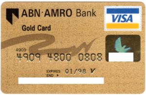 Bank Card: ABN AMRO Bank Gold Card,VISA (ABN-AMRO Bank, GreeceCol:GR-VI ...