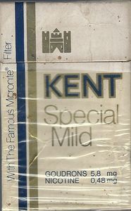 Cigarette Pack: Kent Special Mild (LuxembourgCol:LU-CT-0001