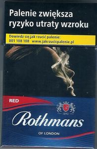 Cigarette Pack: Rothmans red (PolandCol:PL-CT-0048