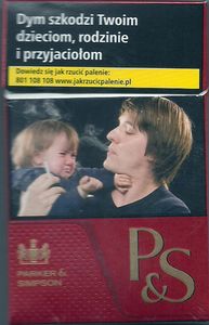 Cigarette Pack: Parker & Simpson P&S red (PolandCol:PL-CT-0050