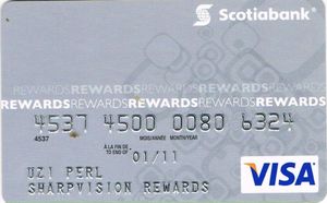 Tarjeta de Banco: Scotiabank Rewards (Scotiabank, Canadá) Col:CA-VI-0051
