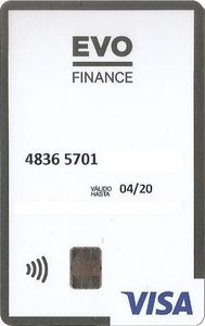 Tarjeta de Banco: EVO Finance (Banco EVO, EspañaCol:ES-VI-0743