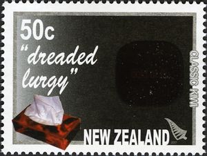 Stamp: “dreaded lurgy” (New Zealand(Classic Kiwi Slang) Mi:NZ 2444,Sn ...